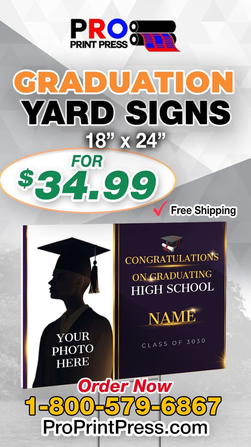 Graduation Yard Sign