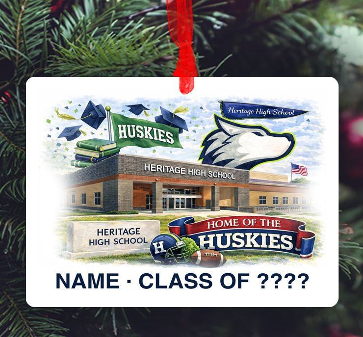 Wake Forest, NC - Ornament - Heritage High School - Collage