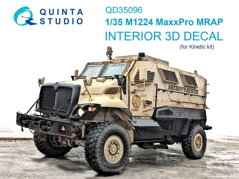 QD35096 - M1224 MaxxPro MRAP 3D-Printed & coloured Interior on decal ...
