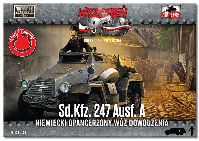 PL1939-059 - Sd.Kfz.247 Ausf.A - German Armoured Command Vehicle - 1:72