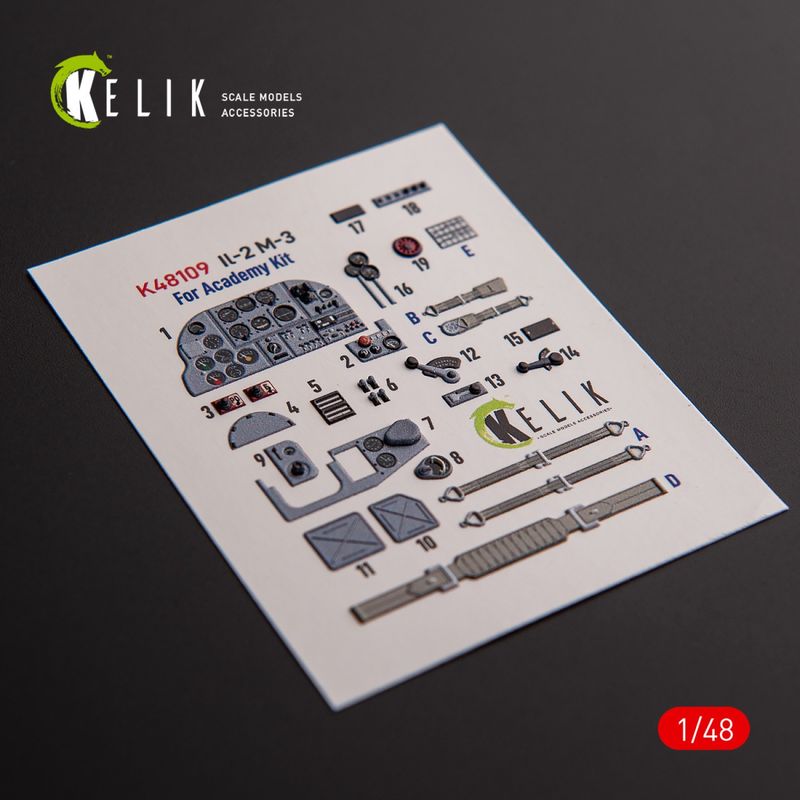 K48109 - IL-2M3 - interior 3D decals for Academy/Accurate Miniatures ...