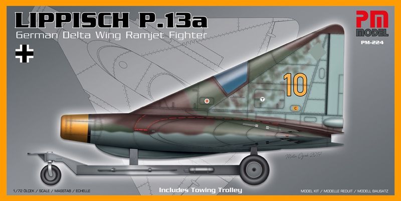 PM-224 - Lippisch P.13a German Delta Wing Ramjet Fighter - includes ...