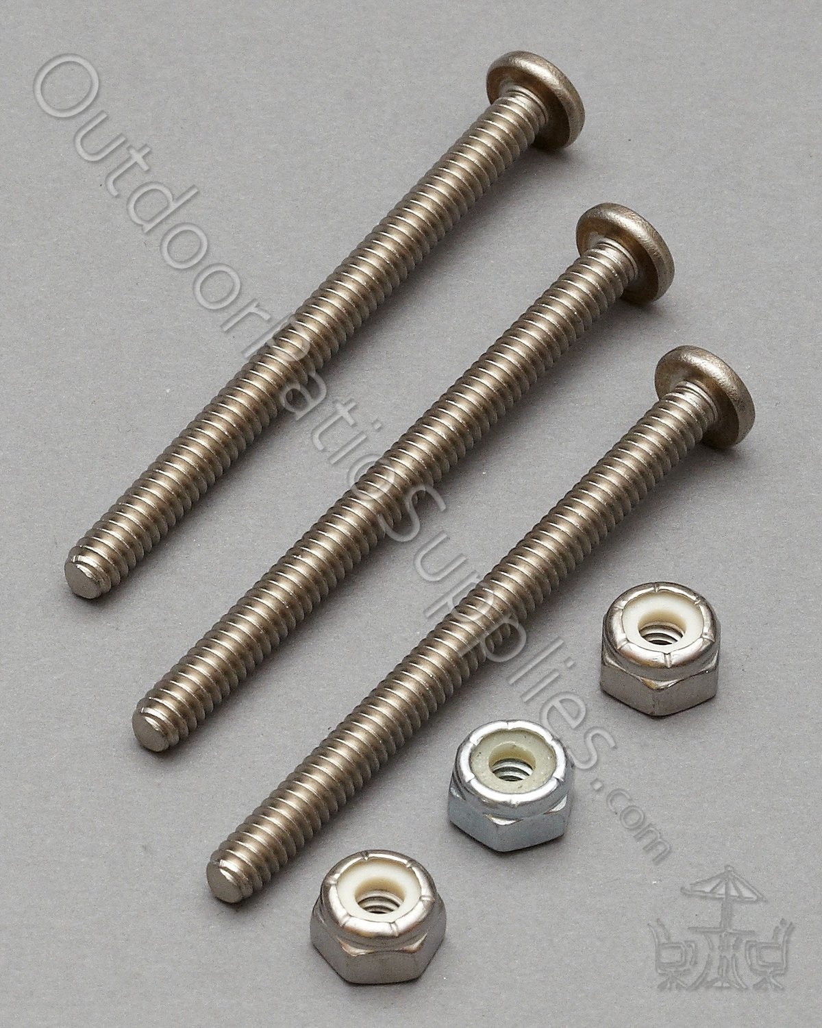 30-403 | 2 ½” Bolt with lock nut – End Caps – Feet Glides – Inserts ...