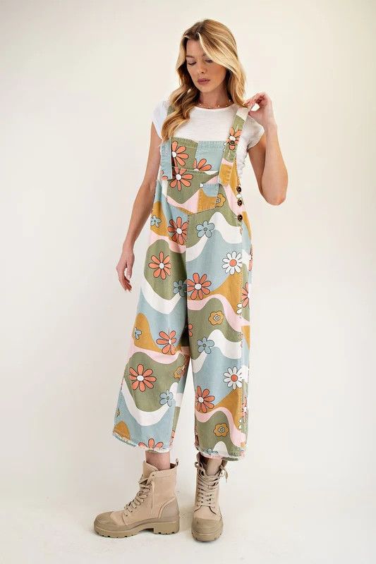 Easel printed overalls