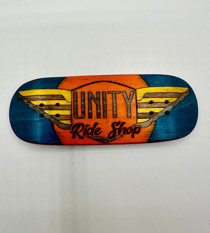 Workers FB Fingerboard Deck Unity Wings Blue 34 Low Zero
