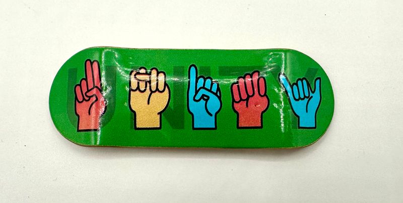 Unity Crew Fingerboard Deck Sign 34mm