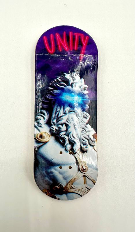 Unity Crew Fingerboard Deck Power Poseidon 34mm