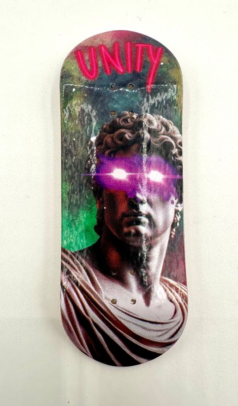 Unity Crew Fingerboard Deck Power Apollo 34mm