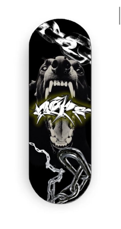 Nope Fingerboard Deck Popsicle Beast Mold Dawg Chain 34mm