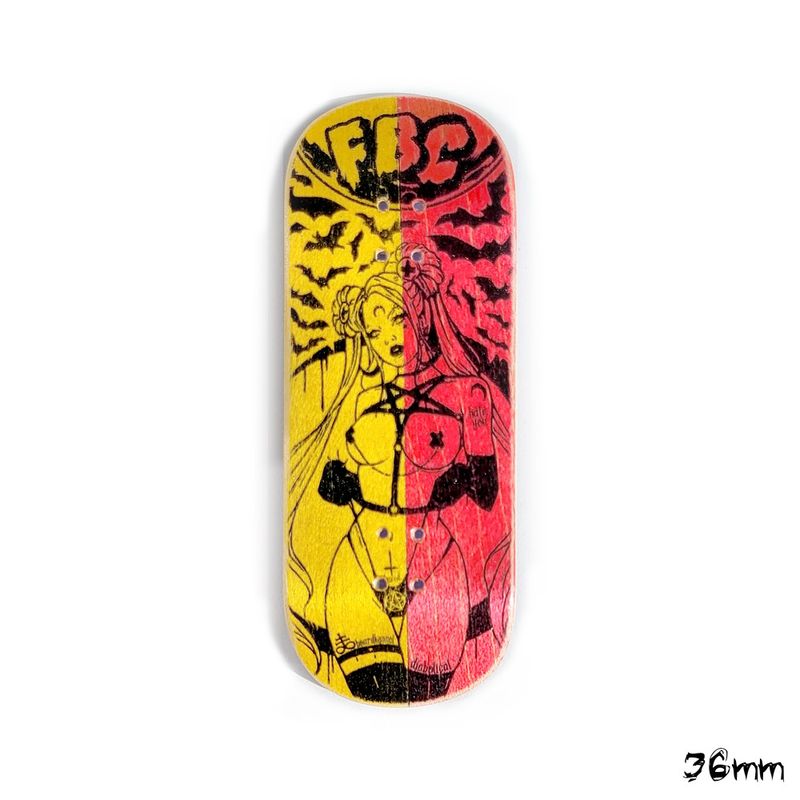 Boardkennel Fingerboard Deck FBC Black Lady 36mm Popsicle