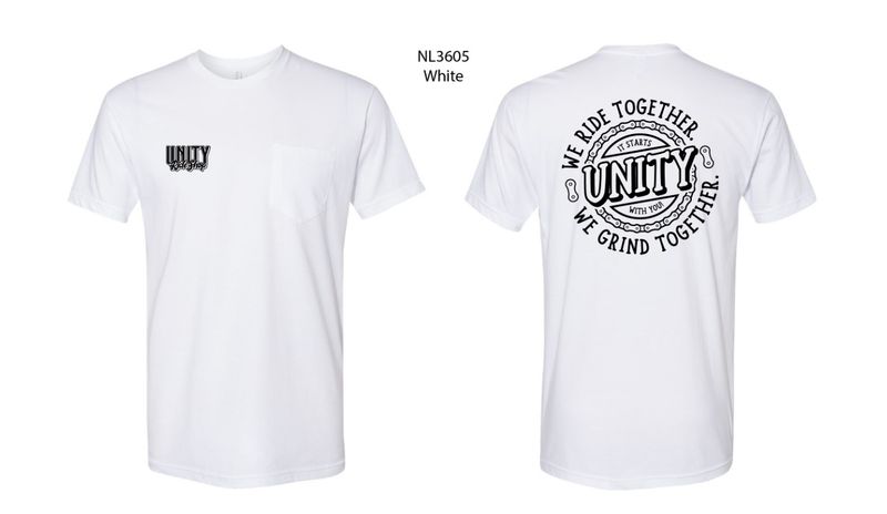 Unity Pocket T Shirt We Ride Together White