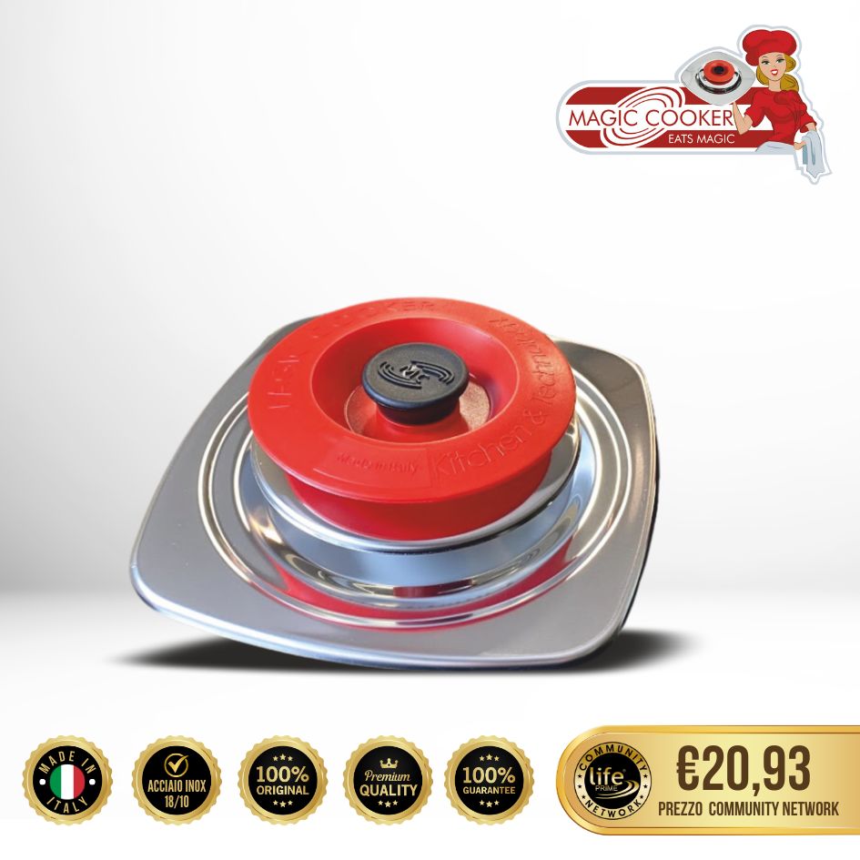 Coperchio Quatondo Diam.22 Acciaio INOX 18/10 - Magic Cooker