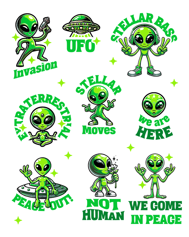 Alien Sticker Pack