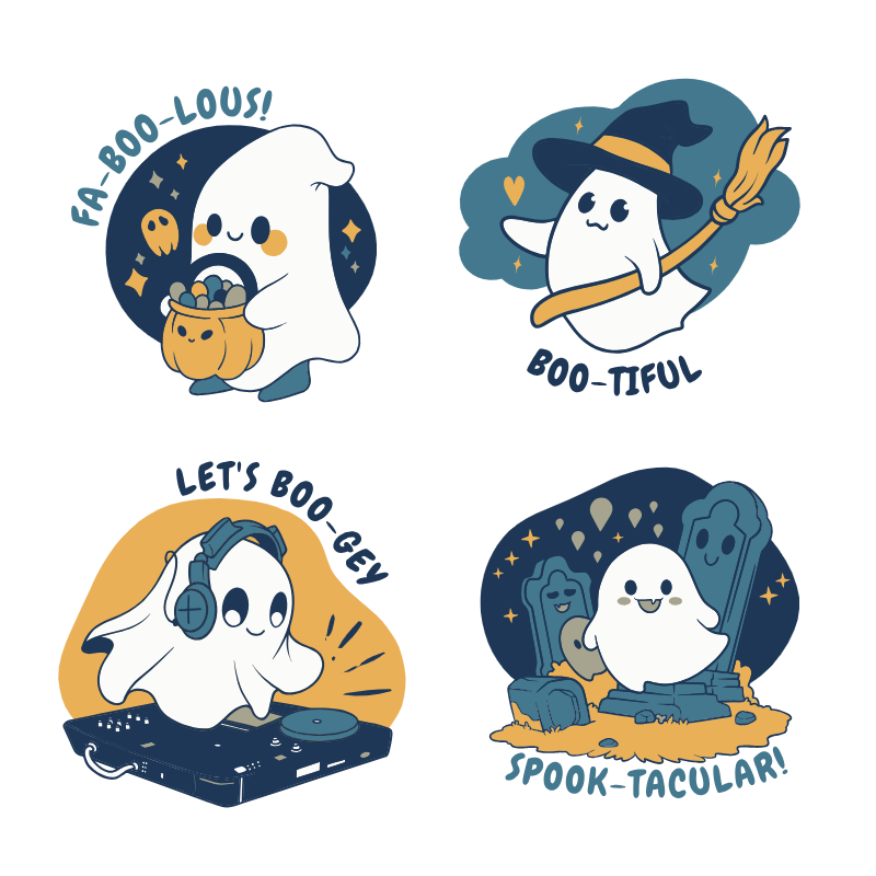 Ghost Window Cling Sheet