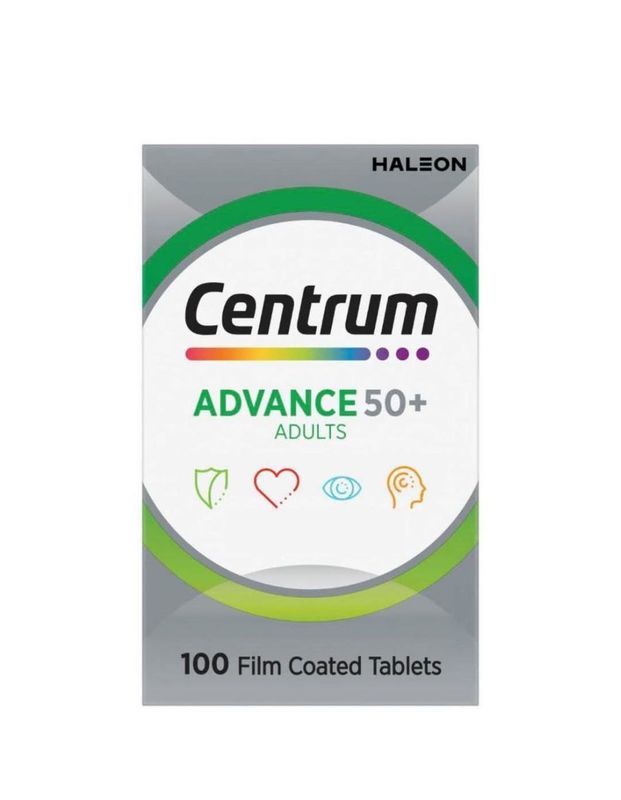 Centrum Advance 50+ Adults Multivitamin (100 Tablets)