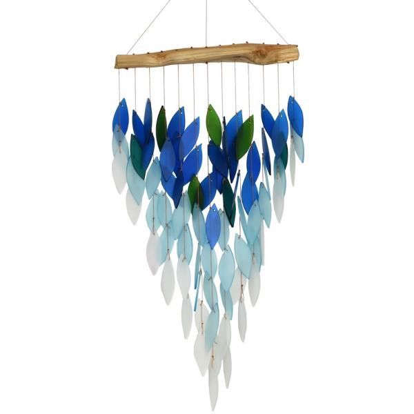 GEBLUEG598 - GLASS CHIME - SEAGLASS