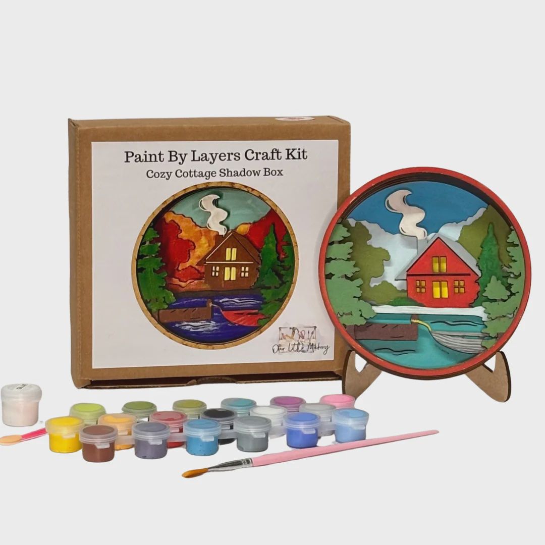 SB0021 - SHADOW BOX - COZY COTTAGE