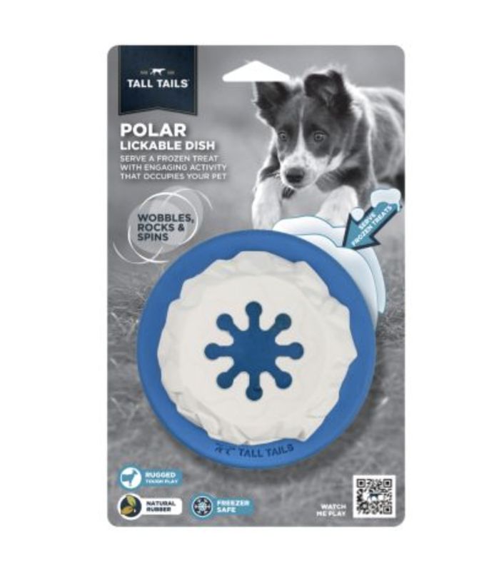 Tall Tails Natural Rubber Polar Toy 4"