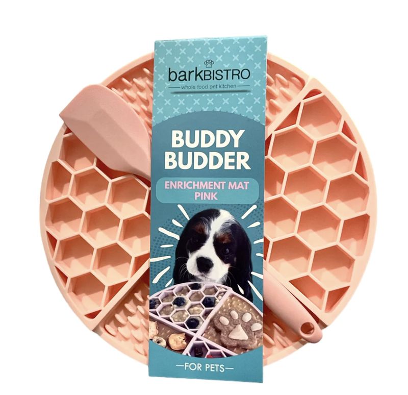 Bark Bistro Buddy Budder Enrichment Mat - Pink