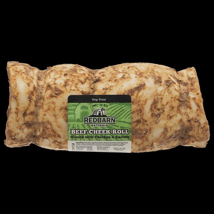 Redbarn Small/Medium Glazed Beef Cheek Roll with Chicken & Carrots