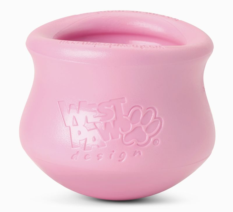 West Paw Bubblegum Toppl Interactive Slow Feeder Puzzle - Small