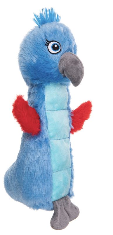 Growl Belly Burdz Percy the Parrot Plush Squeaky Dog Toy