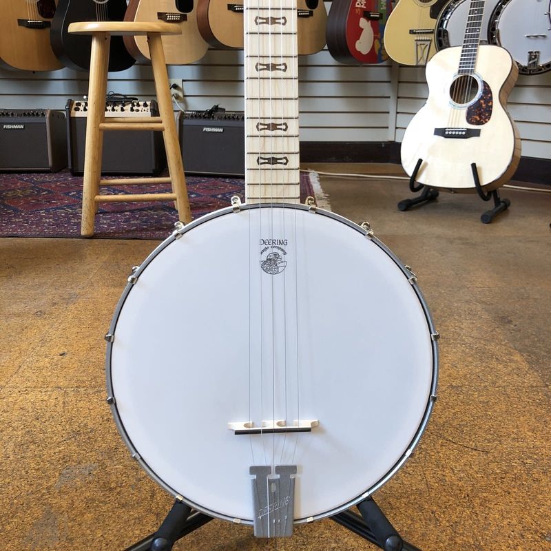 Deering USA Goodtime Jr. 11" Open Back Banjo Silver