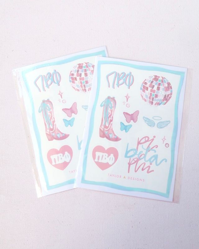 Pi Beta Phi Sticker Sheet TA