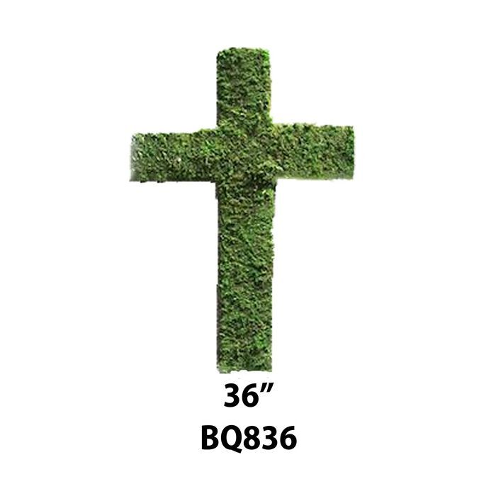 30" Moss Cross