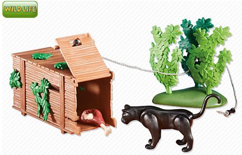 Playmobil Add-on 6422 Panther With Transportation Box