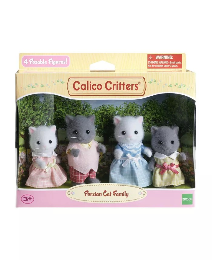 Calico Critters Persian Cat Family