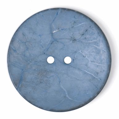 Woolfull | Large Blue Textured Coconut Button
