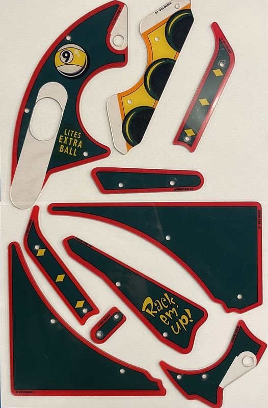 Capcom Breakshot pinball plastic Pinball Part Set