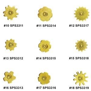 Small Brass Spur Rowels #17 5/8"(various)