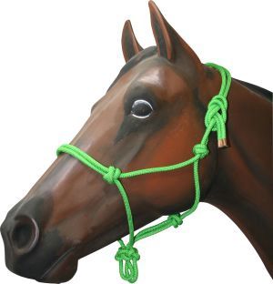 Knotted Rope Halter Various Colours