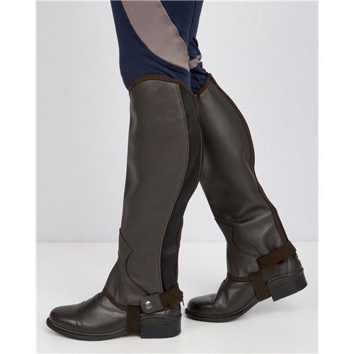 Huntington Brown Leather Gaiters