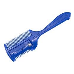 Plastic Thinning Razor W/Comb Blue