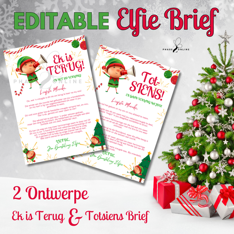 Elfie Brief - Ek is terug - Totsiens - AFRIKAANS