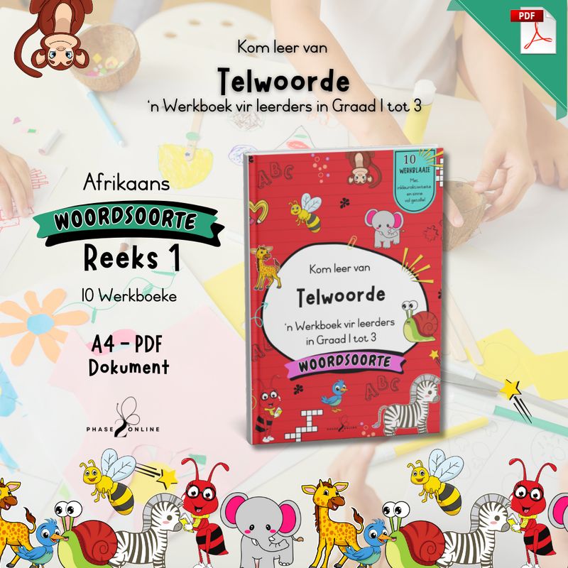 Telwoorde Werkboek Graad 1-3 Ekstra Hulpmiddel pdf