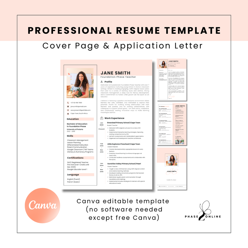 Moderne CV Template – Professioneel & Aanpasbaar