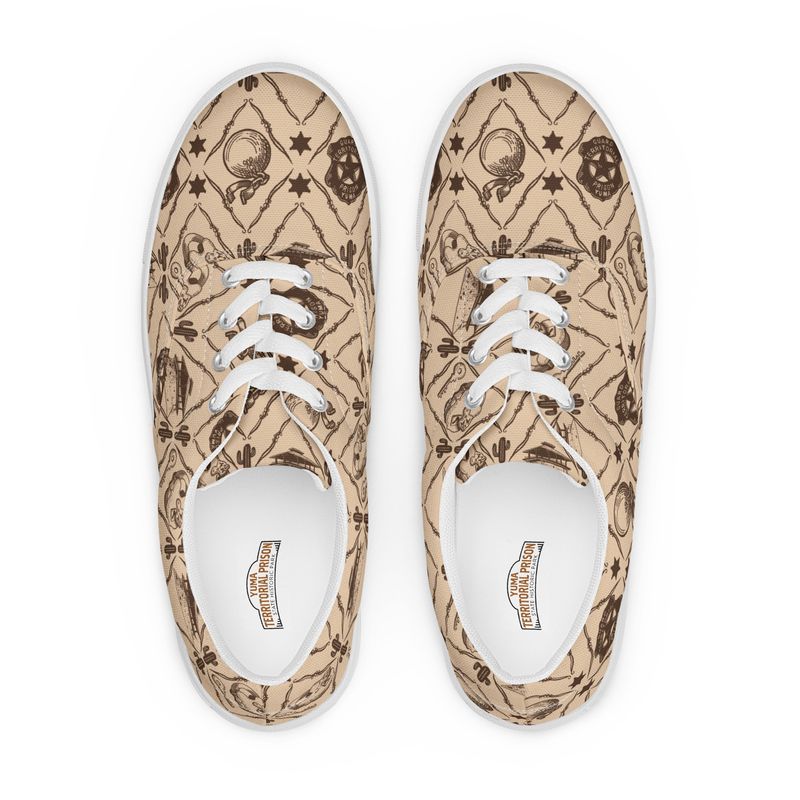 Men's Prison Lace-up Canvas Shoes