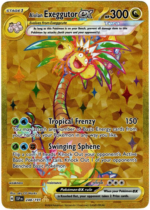 Alolan Exeggutor ex - Hyper Rare (248/191)