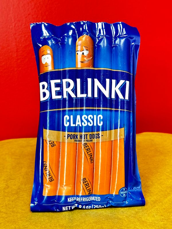 Berlinki Classic Pork Hot Dogs