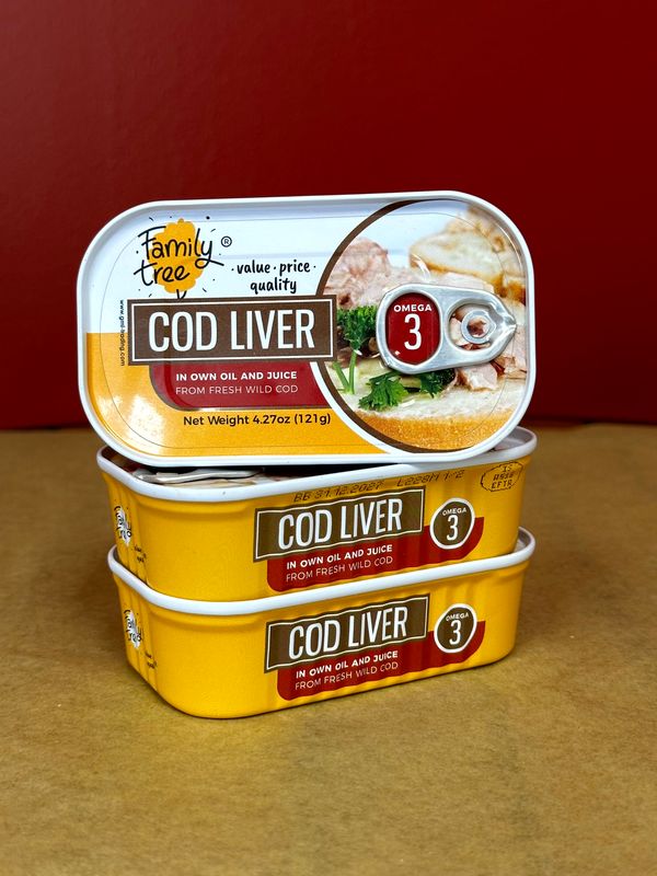 Belveder Cod Liver In Own Oil & Juices (121g)