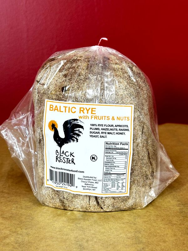Black Rooster Baltic Rye With Fruit And Nuts