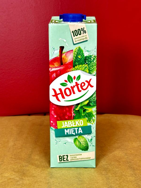 Hortex Jablko Mieta (Apple Garden Mint Juice) 1L