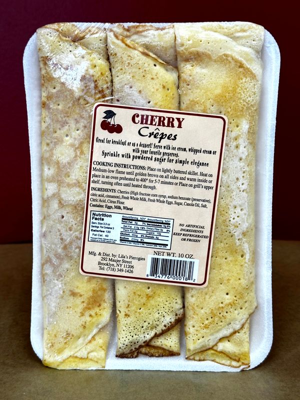 Chesse & Cherry Crepes (Frozen)