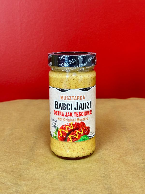 Musztarda Babci Jadzi (Spicy hot Orginal Mustard) 206g
