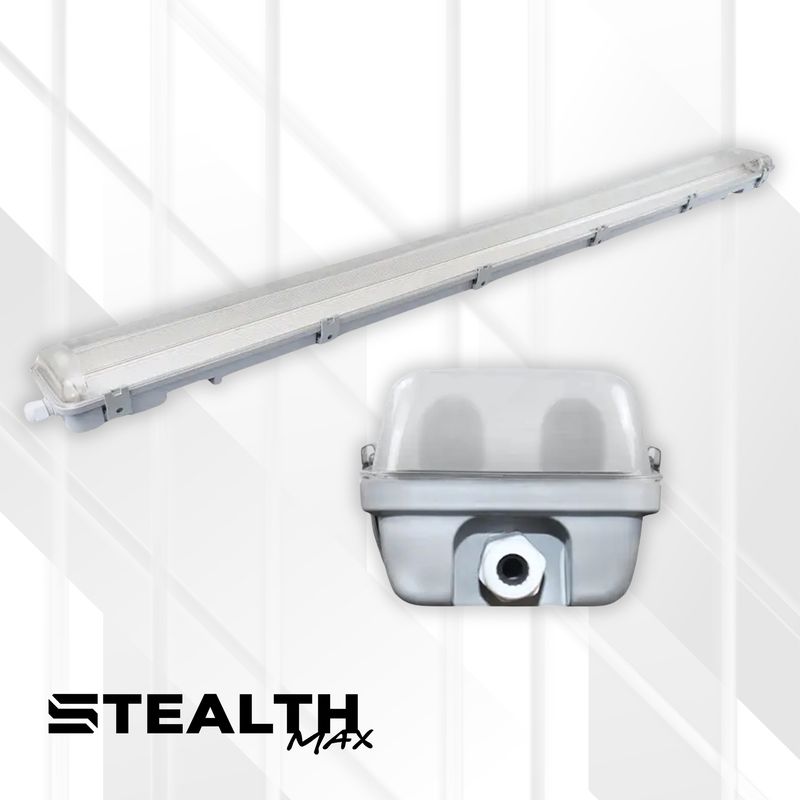 Stealth Max Tri-Proof 5FT 2T8 PC FX for LED