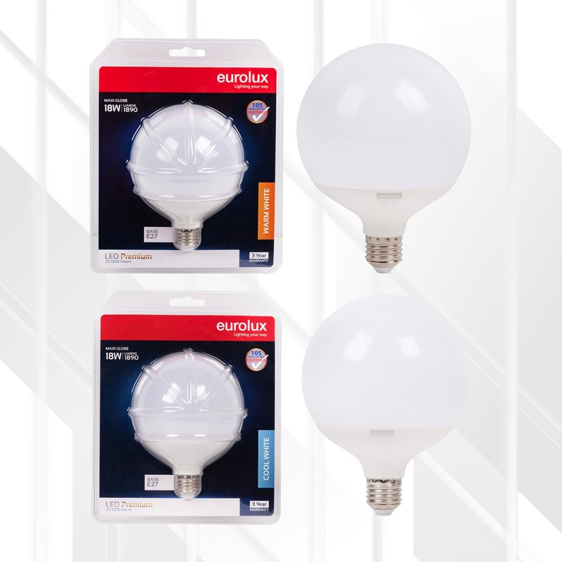 Maxi Globe Premium 18W LED E27 120mm